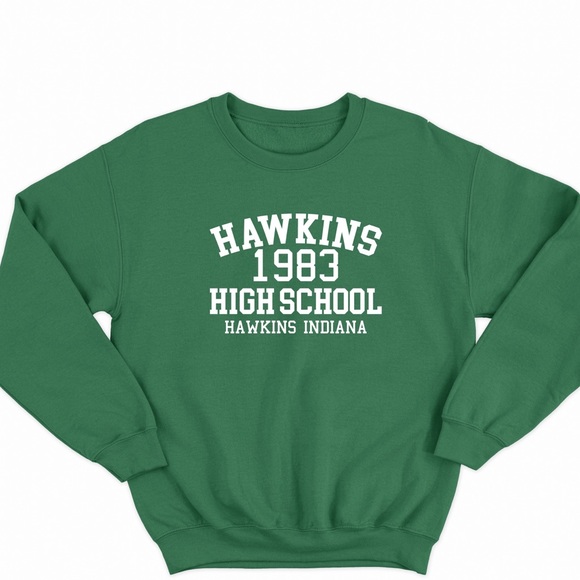 Gildan | Sweaters | Hawkins High School Sweater Stranger Things Merch ...